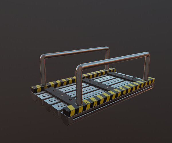 ArtStation - Short Bridge Low-poly 3D model | Game Assets