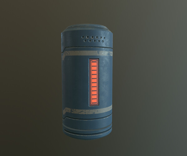 ArtStation - Sci Fi Power Cell Low-poly 3D model | Game Assets