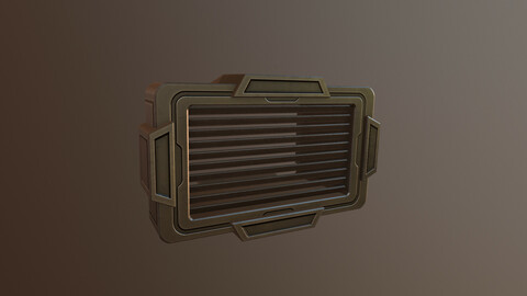 ArtStation - Sci Fi Ventilation Shaft Low-poly 3D model | Game Assets