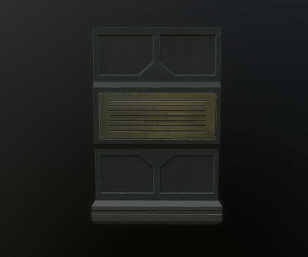 ArtStation - Sci Fi Server Rack Low-poly 3D model | Game Assets