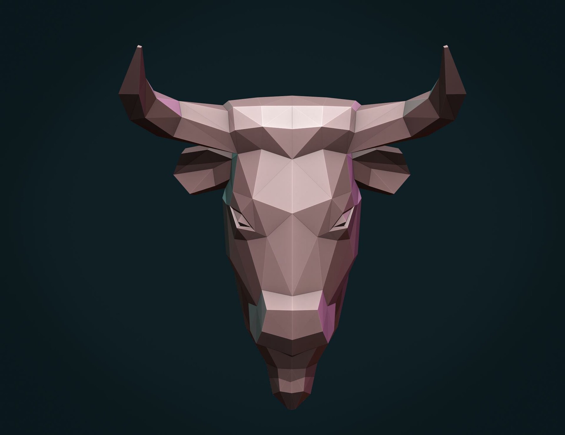 ArtStation - Bull Head low Poly | Resources