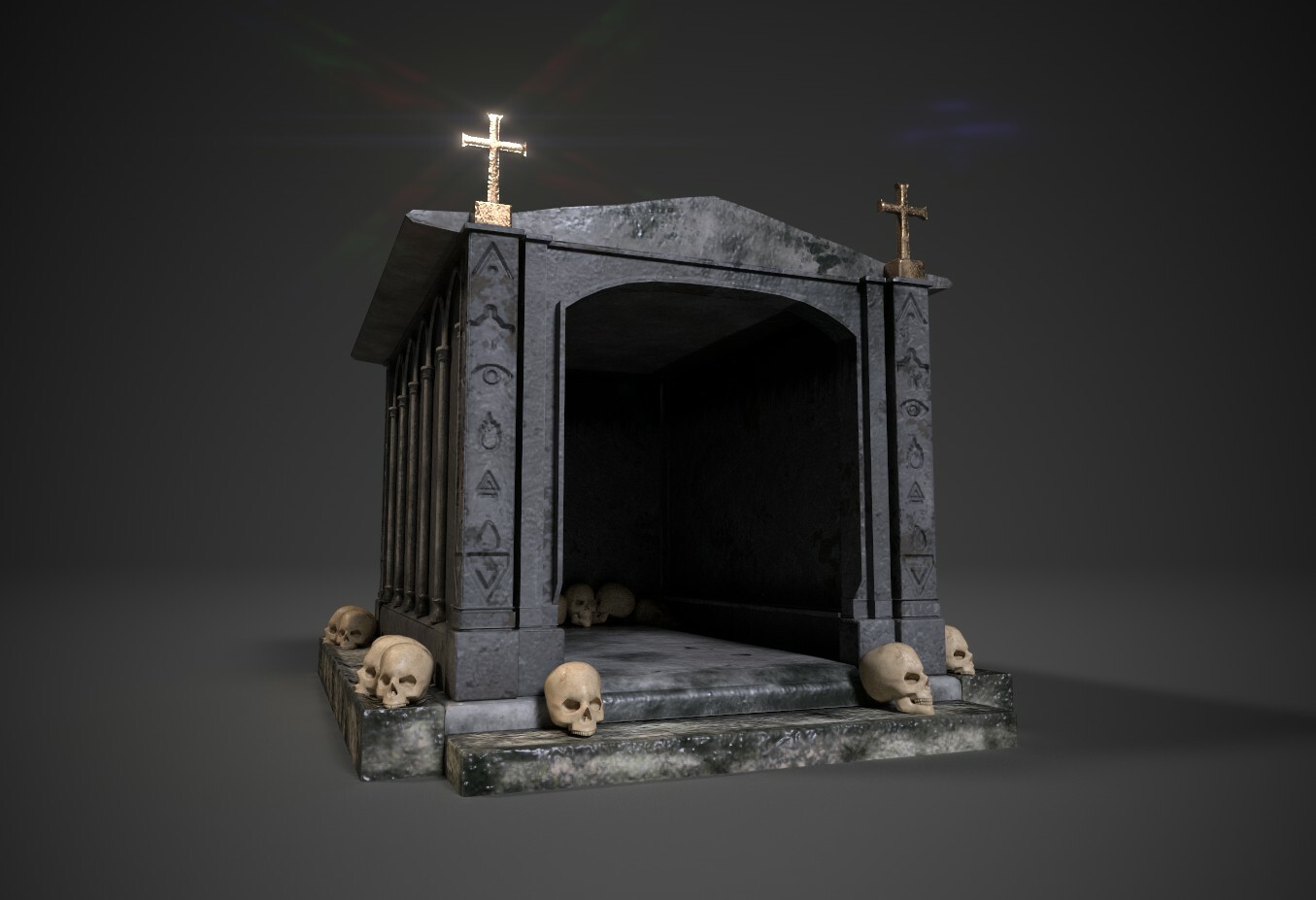 ArtStation - Cemetery Assets Pack Gameready Low Poly | Game Assets