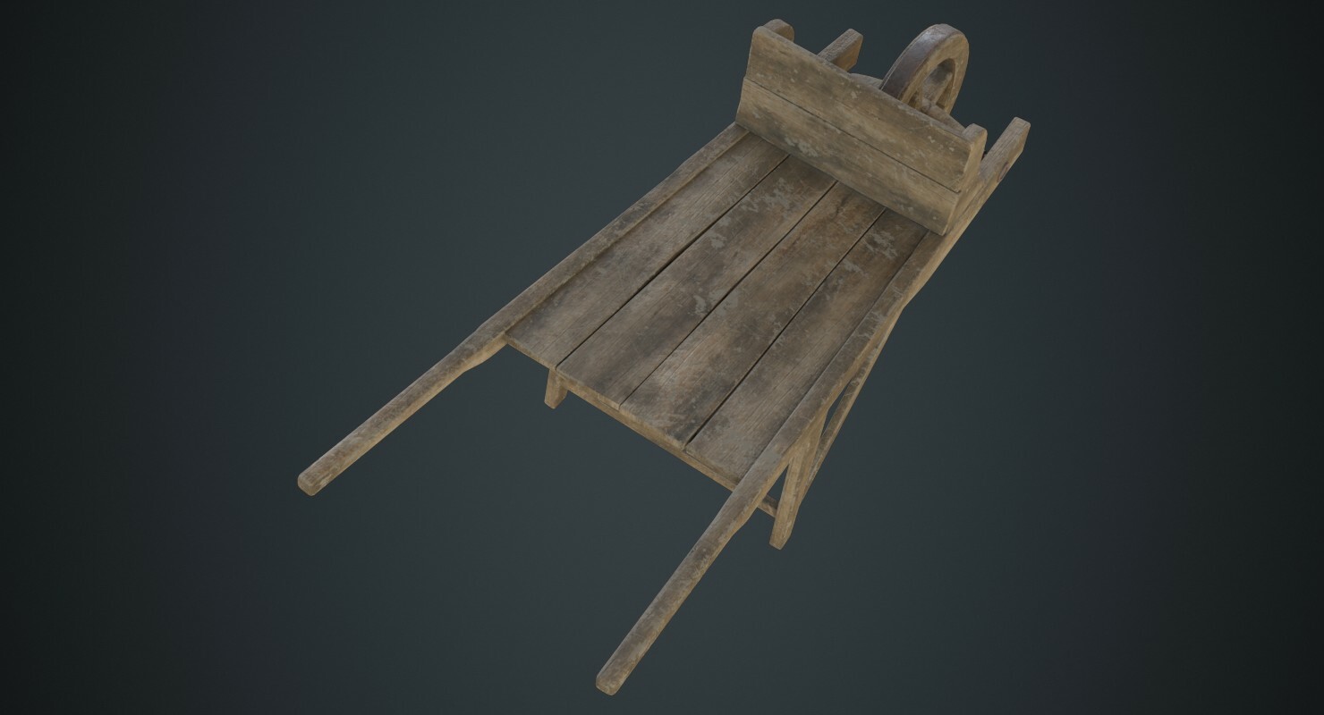 ArtStation - Wheelbarrow 2B | Game Assets