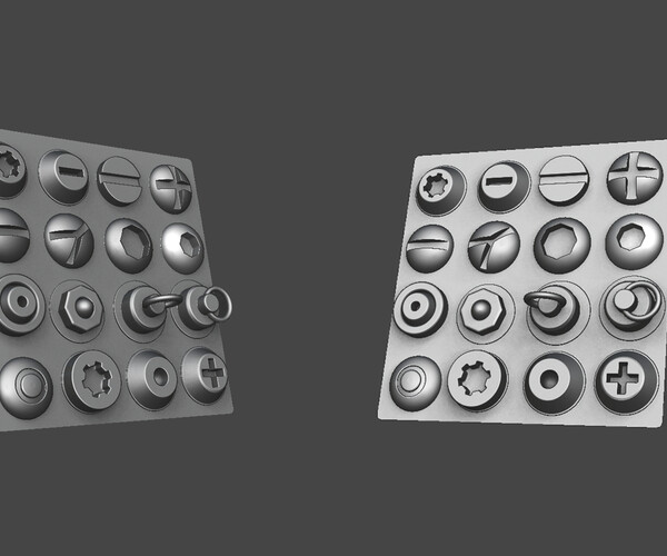 ArtStation - INSERTMESH BRUSH SCREWS + ALPHA BRUSH + DISPLACE | Brushes