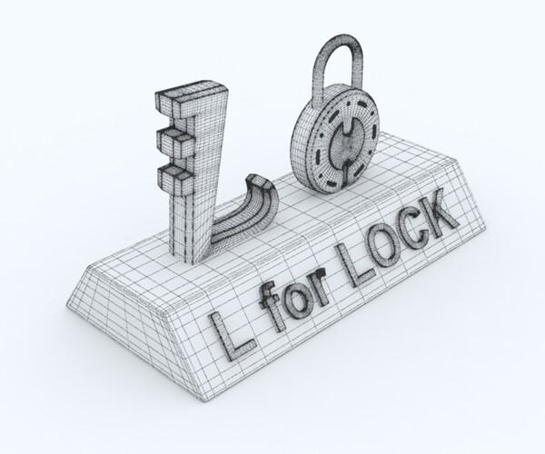 ArtStation - L for Lock Model | Resources