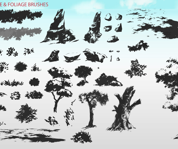 ArtStation - Nature Brush Pack | Brushes