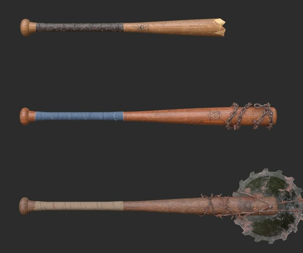 ArtStation - Baseball Bats Assets 02 | Game Assets