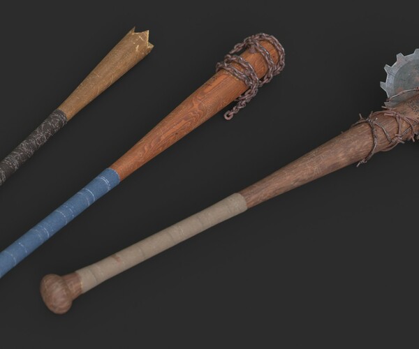 ArtStation - Baseball Bats Assets 02 | Game Assets