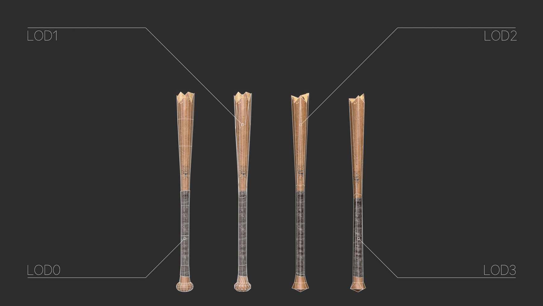 ArtStation - Baseball Bats Assets 02 | Game Assets
