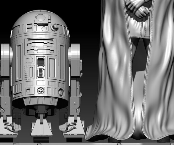 ArtStation - Luke Skywalker V2 and R2D2 the Mandalorian Season 2 ...