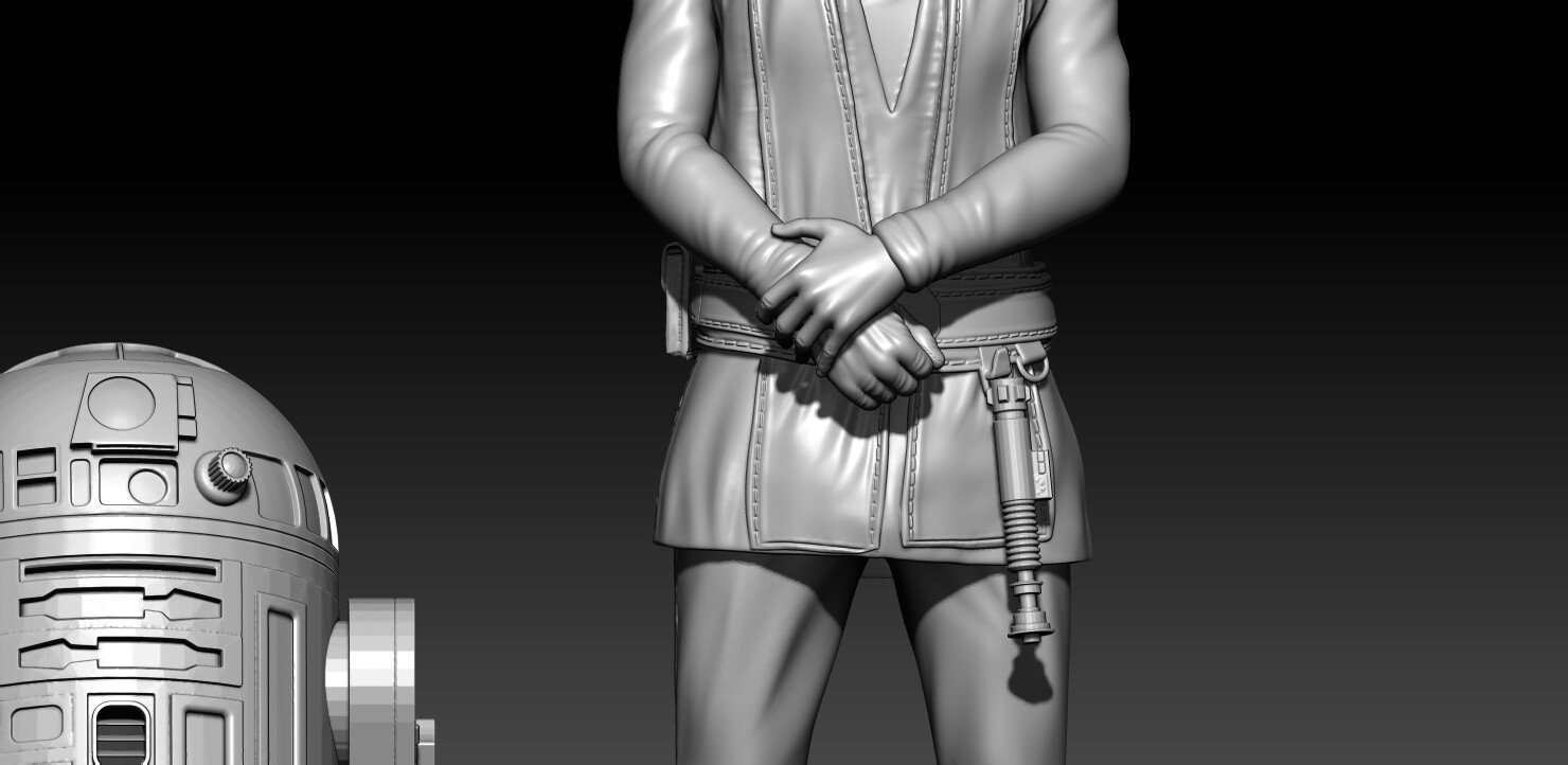 ArtStation - Luke Skywalker V2 and R2D2 the Mandalorian Season 2 ...