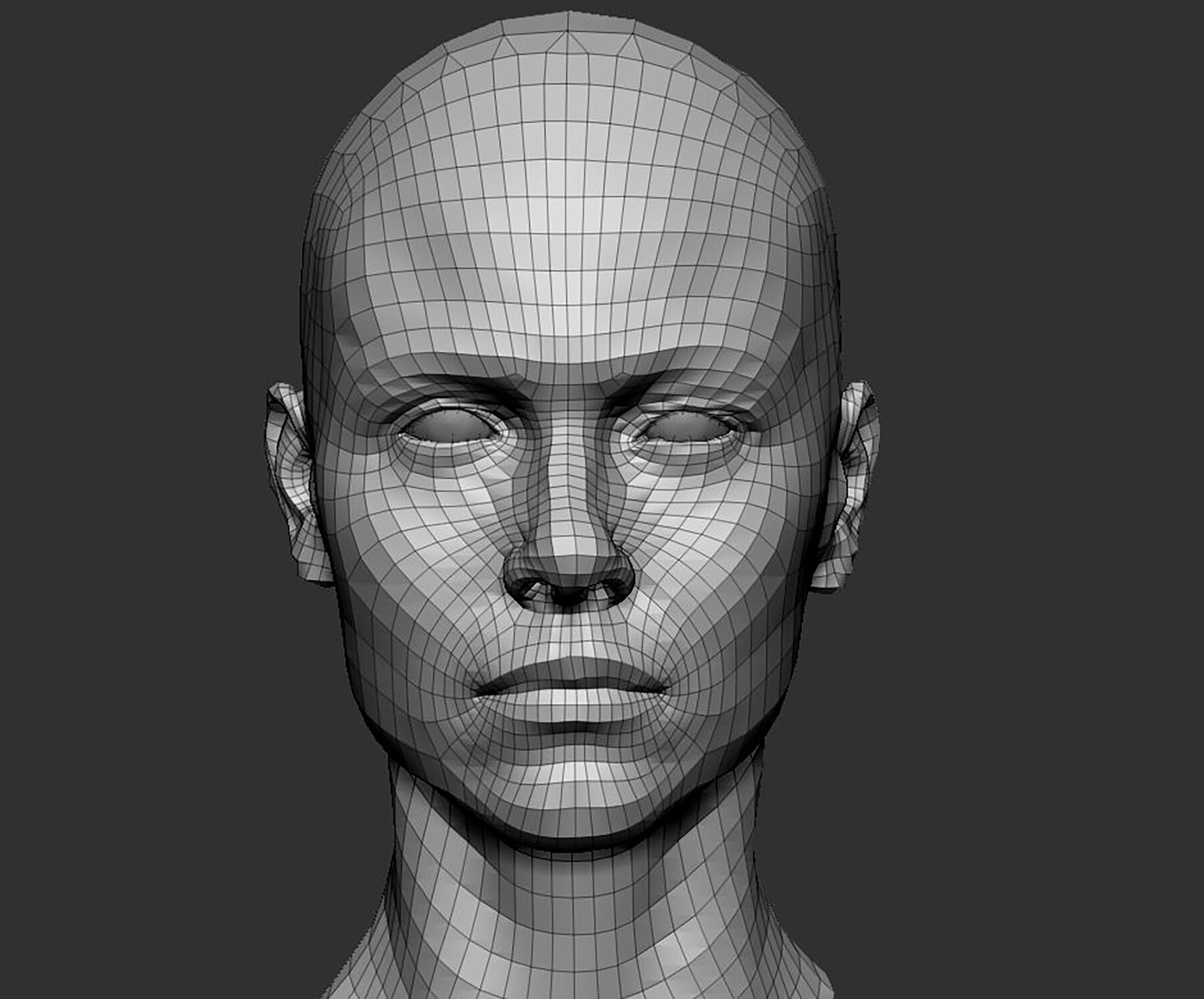ArtStation - Photorealistic PBR female face game animation ready Low ...