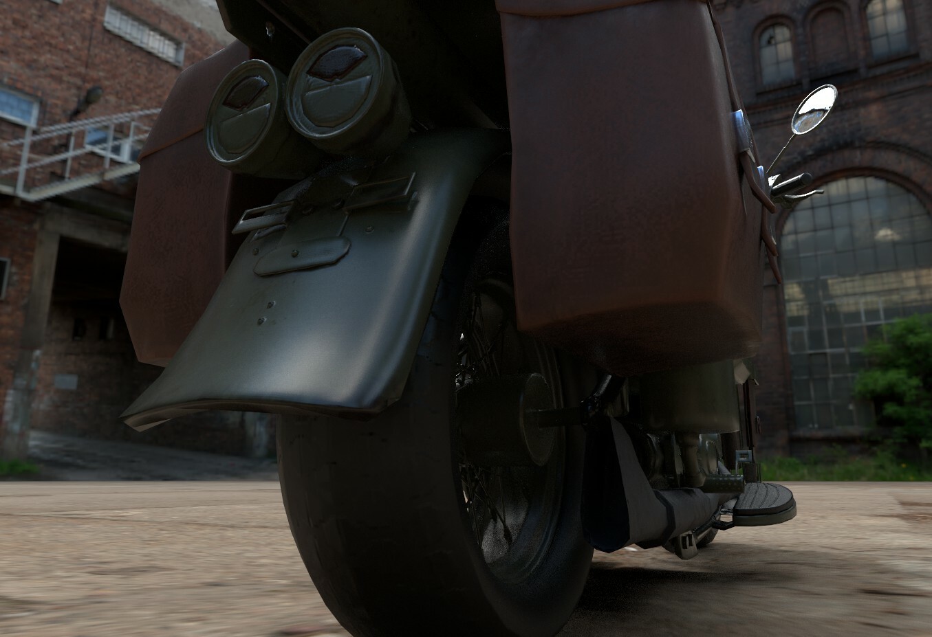 ArtStation - Motorcycle Custom Military HD | Game Assets