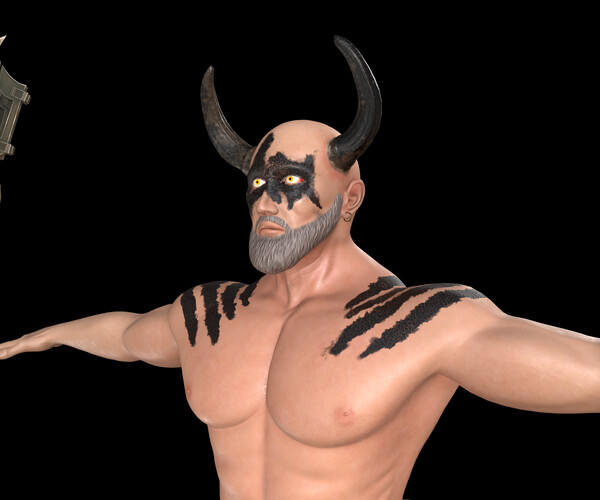 ArtStation - Minotaur Giant Creature Gaming Character | Game Assets