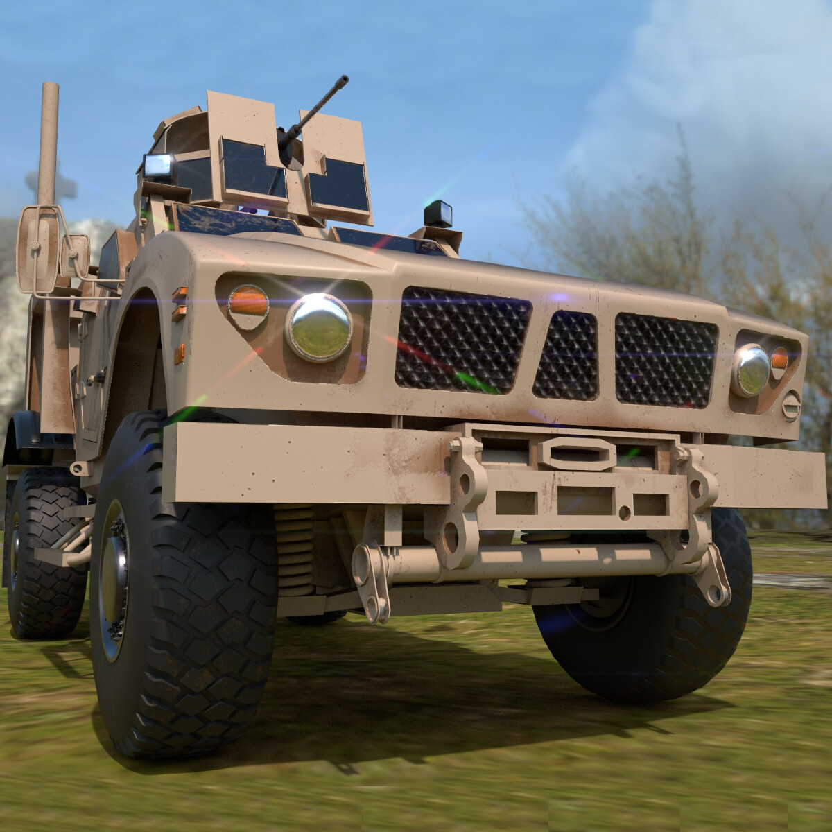 ArtStation - American Military Vehicle Game Ready | Game Assets