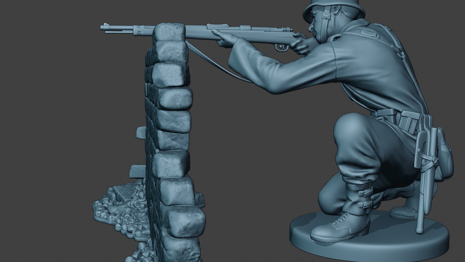 ArtStation - German soldier ww2 shoot cover G5 | Resources