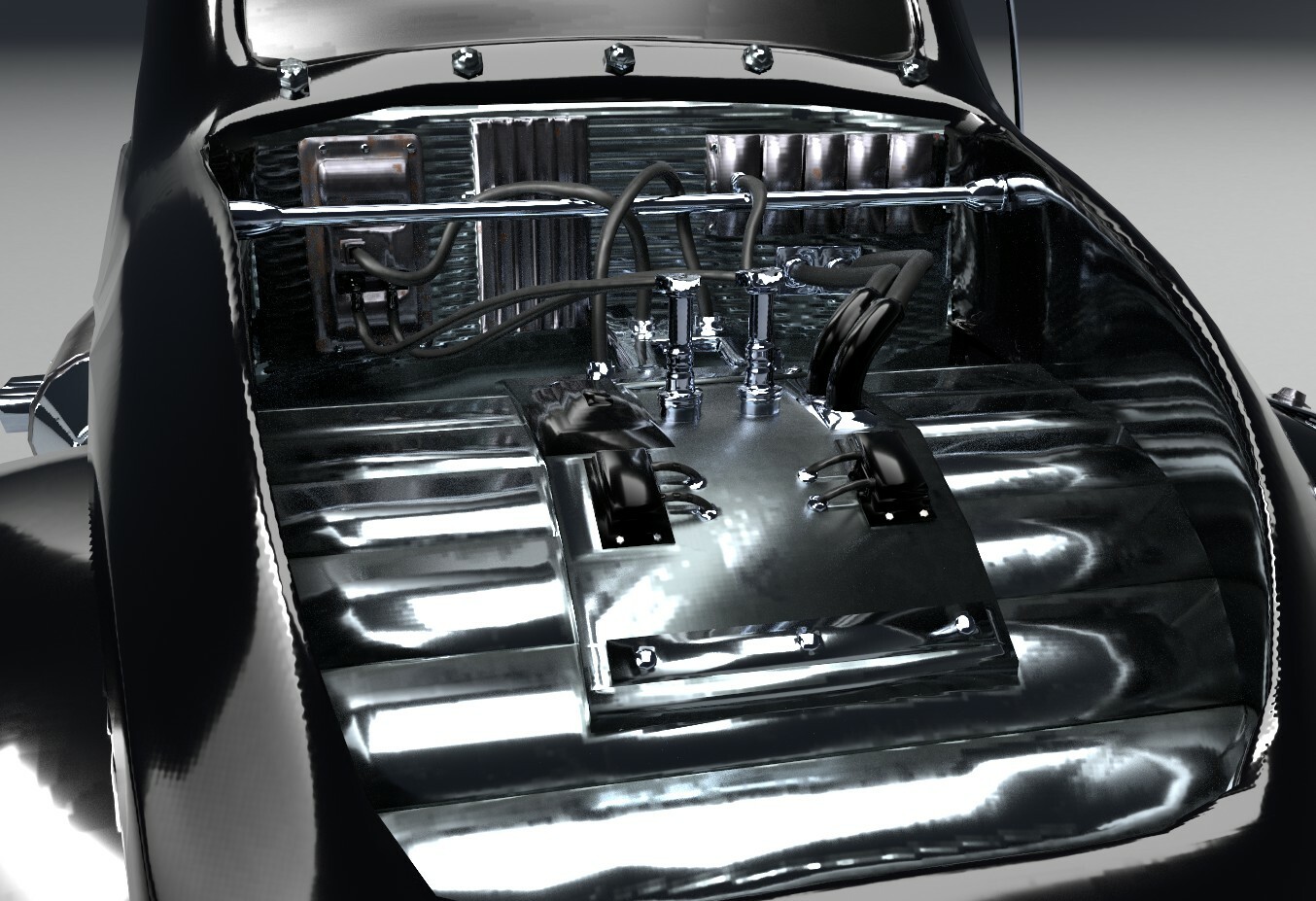 ArtStation - Futuristic Vintage Car Game Ready | Game Assets