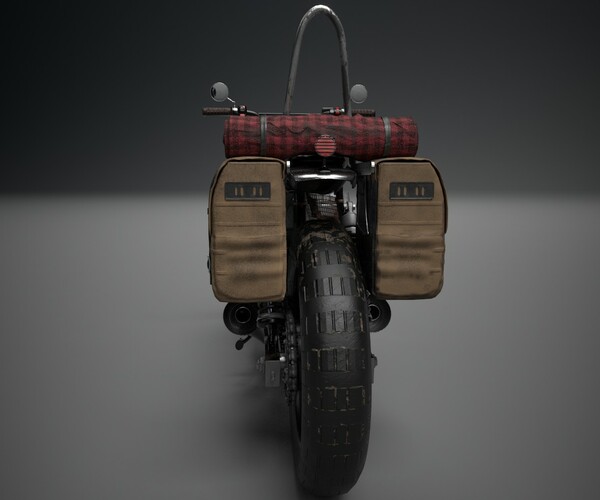 ArtStation - Survivor Motorcycle Post Apocalyptic Game Ready | Game Assets