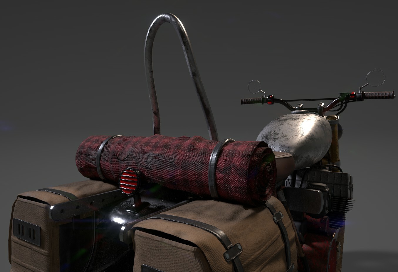 ArtStation - Survivor Motorcycle Post Apocalyptic Game Ready | Game Assets