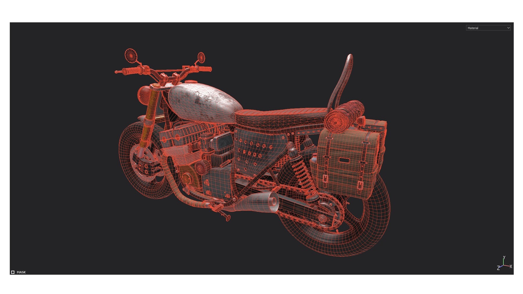 ArtStation - Survivor Motorcycle Post Apocalyptic Game Ready | Game Assets