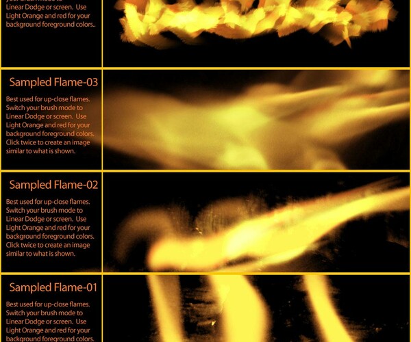 ArtStation - Photoshop Fire Brushes by Suztv | Brushes