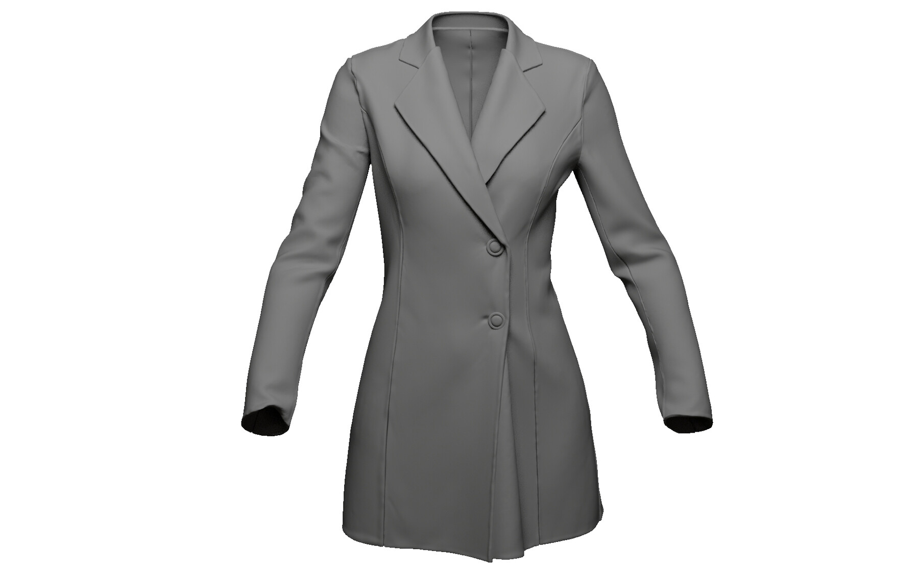 ArtStation - Female Coat cloth for Game, animation with low poly | Game ...