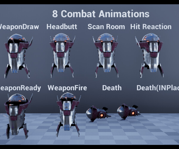 ArtStation - Sci-Fi Drones - (Unreal Engine 4 Game Ready Characters ...