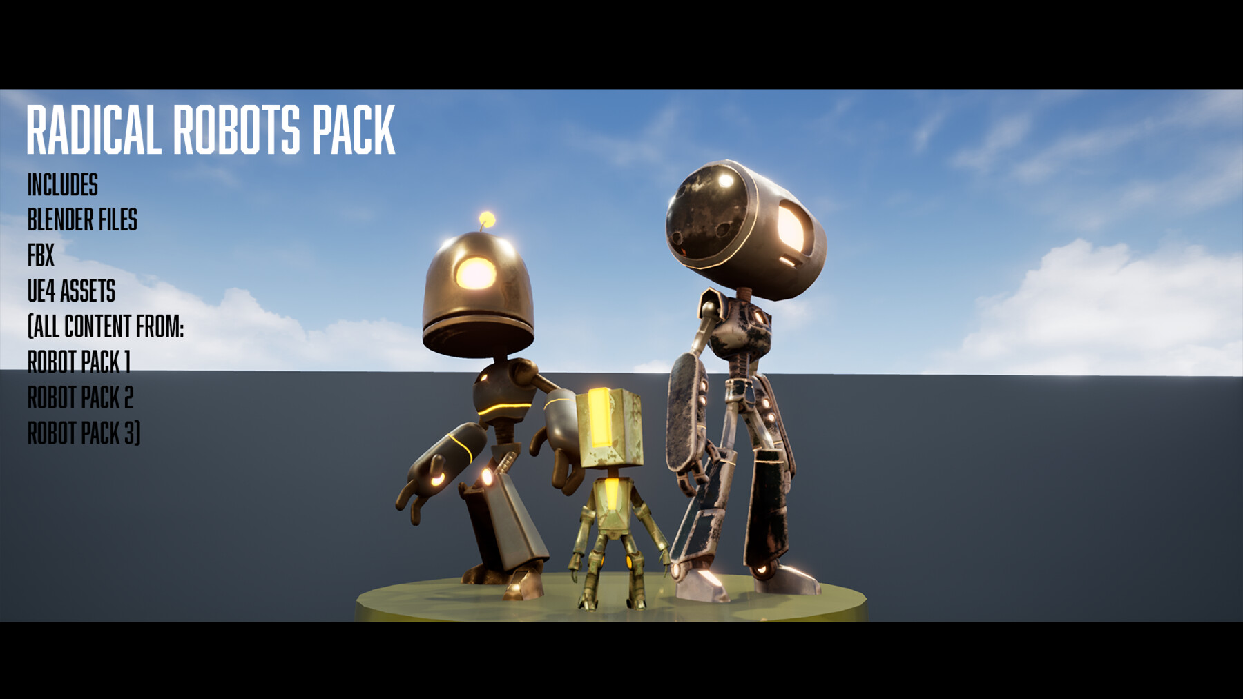 ArtStation - Radical Robots Pack - Unreal Engine 4 | Game Assets