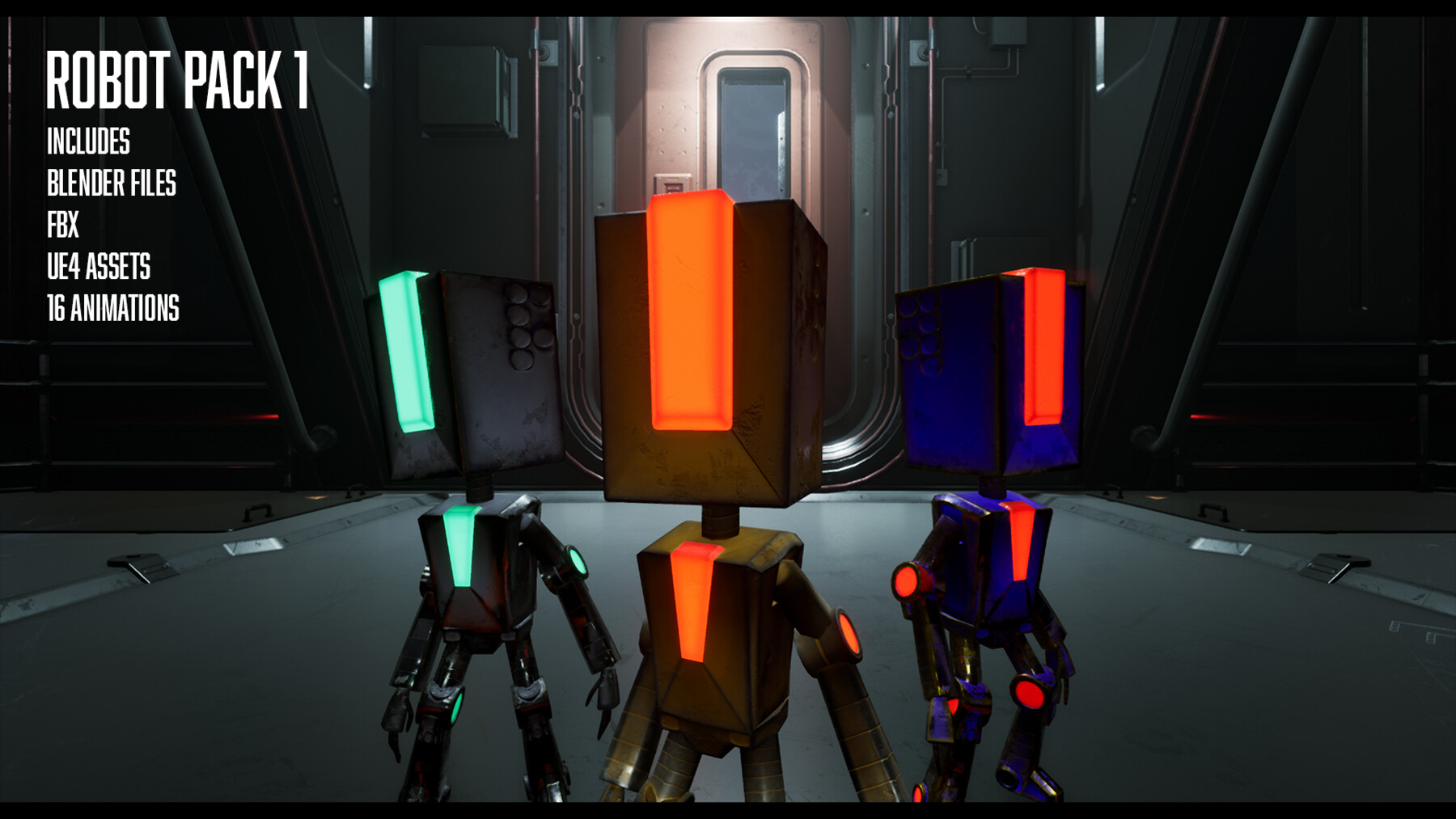 ArtStation - Radical Robots Pack - Unreal Engine 4 | Game Assets
