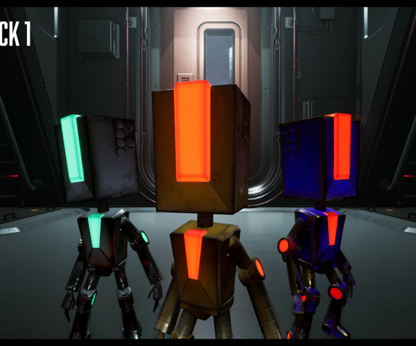 ArtStation - Radical Robots Pack - Unreal Engine 4 | Game Assets