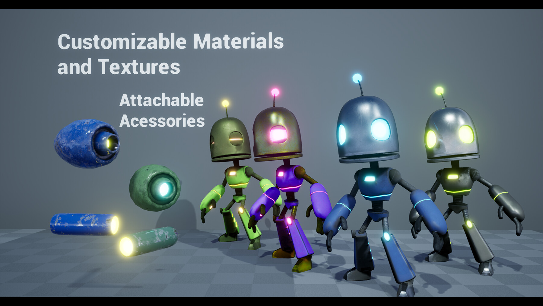 ArtStation - Radical Robots Pack - Unreal Engine 4 | Game Assets