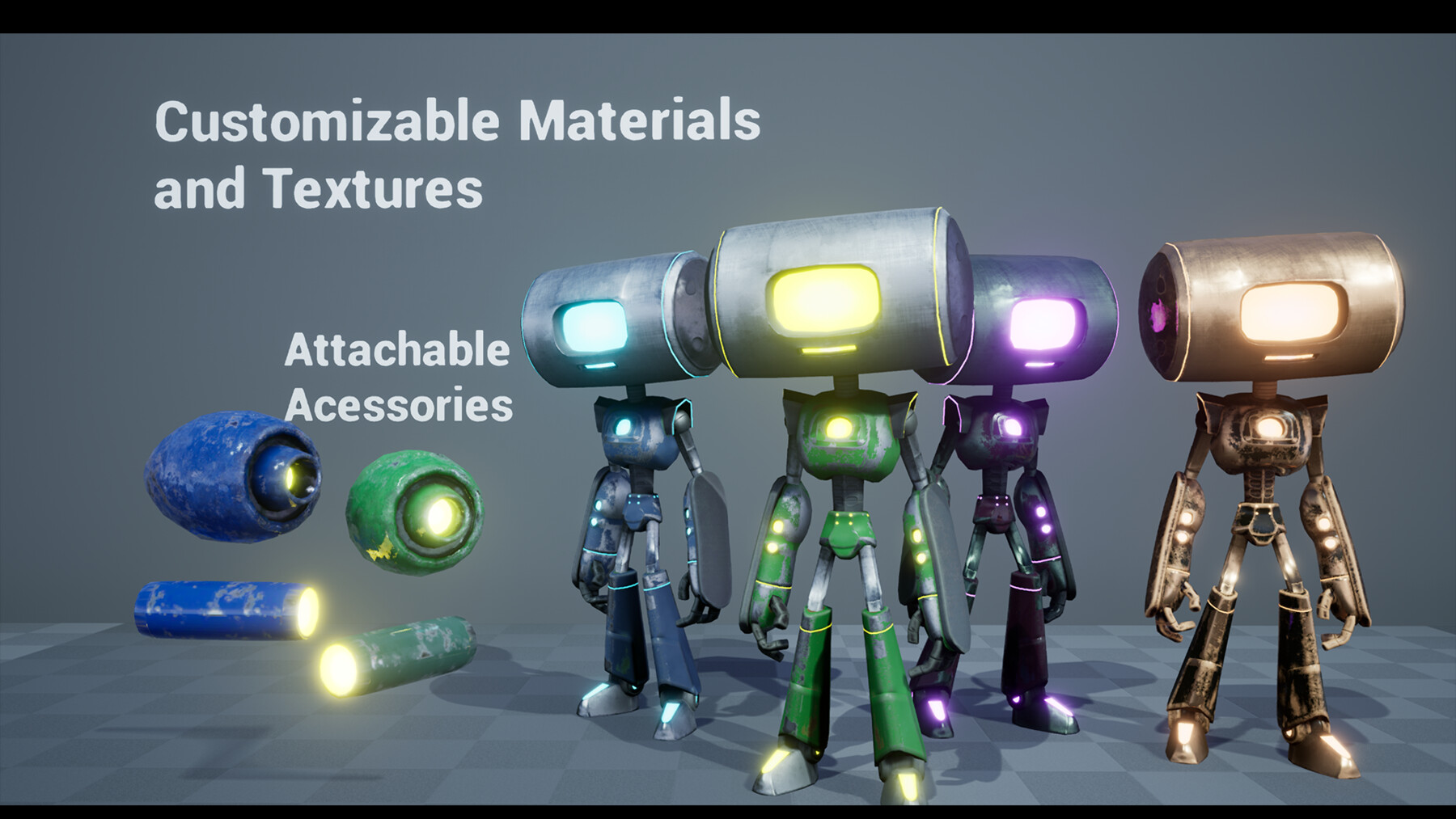 ArtStation - Radical Robots Pack - Unreal Engine 4 | Game Assets