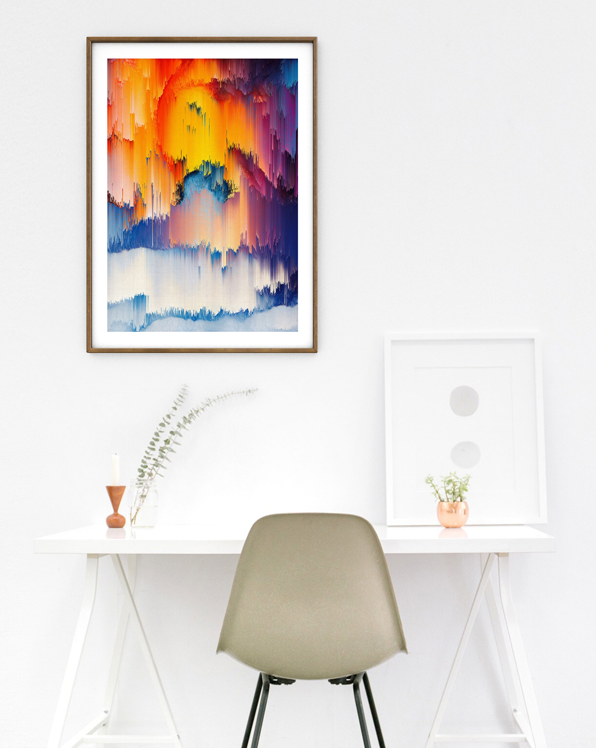 ArtStation - Abstract Glitch Pixel Art Colorful Design Poster | Artworks