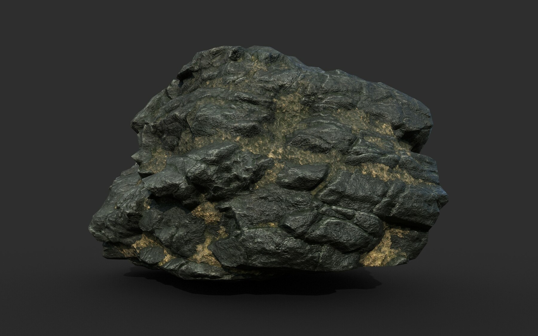 ArtStation - Low poly Black Beach Rock Collection 210210 | Game Assets