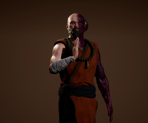 ArtStation - Corrupted Monk | Game Assets