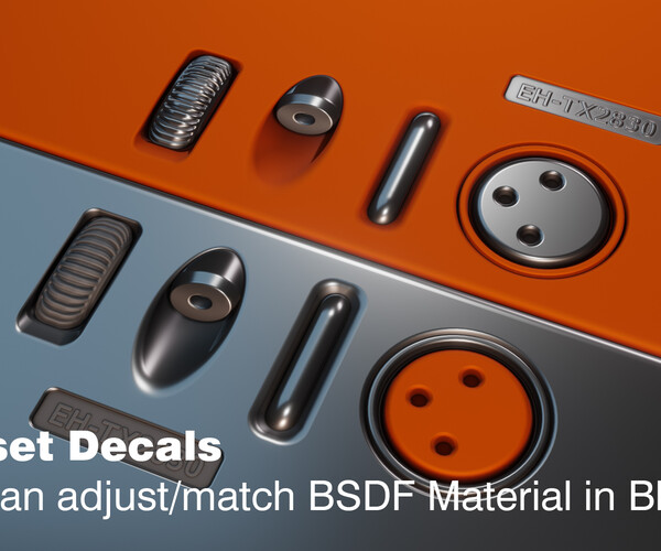 ArtStation - 80+ Decal Pack + Demo 3D Model - DECALmachine V2.6.5 Ready ...
