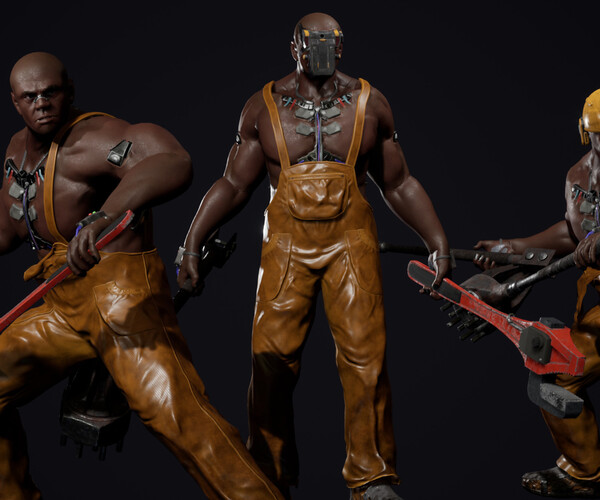 ArtStation - Cyberpunk Thug 2 - Game Ready | Game Assets