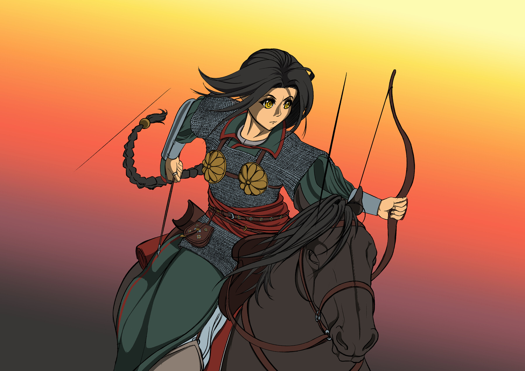 ArtStation - Anime/manga illustration (Flat colour) | Artworks