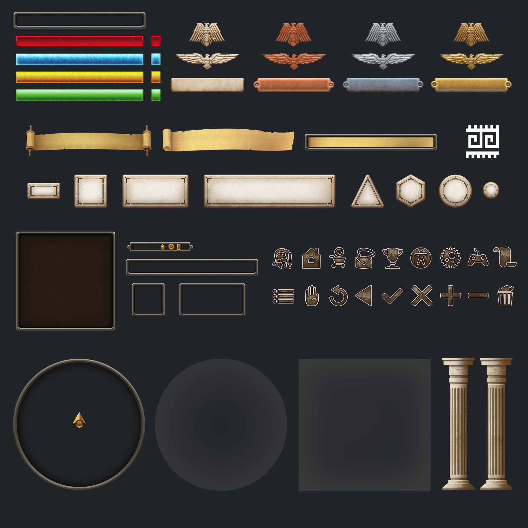 ArtStation - UI Pack - Antiquity | Game Assets