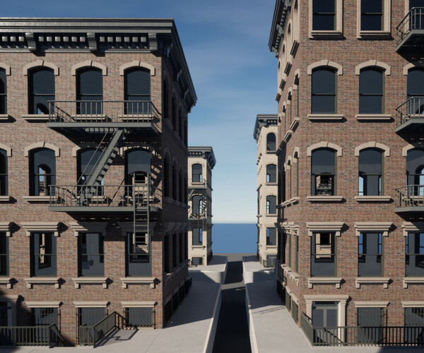 ArtStation - UE4 - City Apartment Building Pack | Game Assets