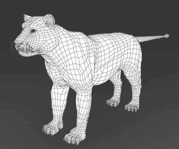ArtStation - Realistic Lioness 3D Model | Resources