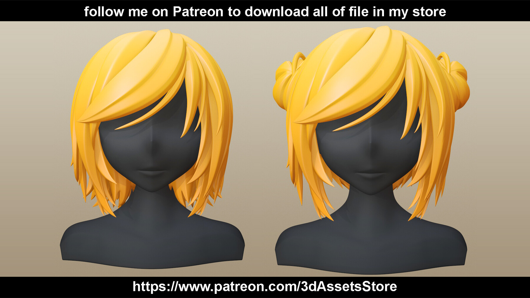 ArtStation - Character - 11 Anime Girl Short Hairs Collection | Resources