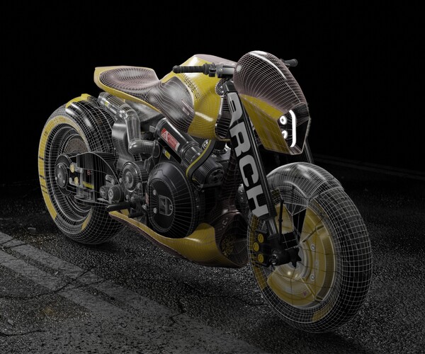ArtStation - Cyberpunk ARCH Motorcycle | Game Assets