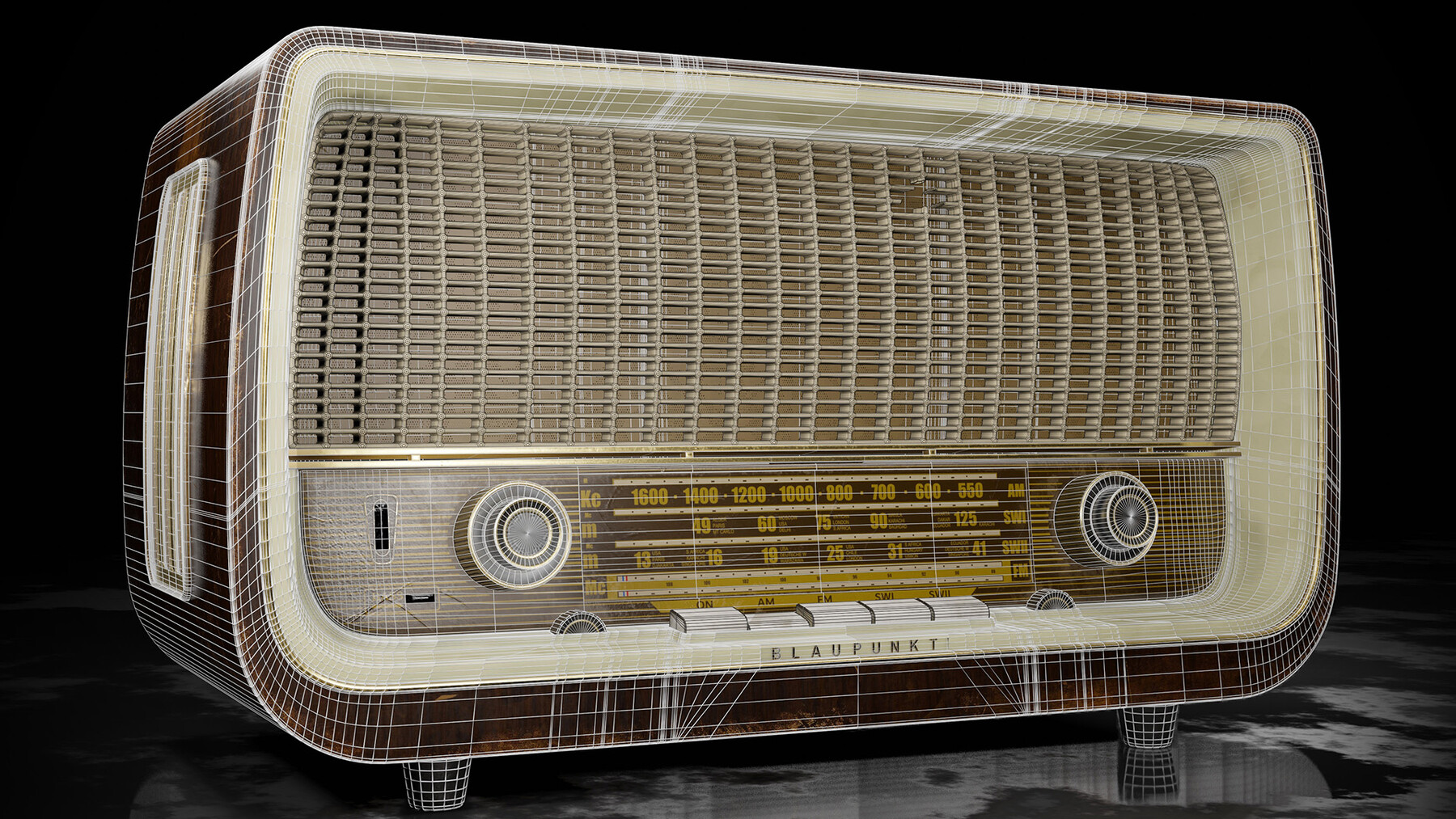 ArtStation - Old Antique Radio | Game Assets