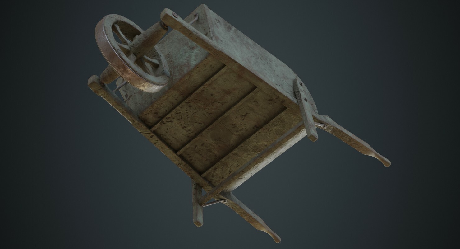 ArtStation - Wheelbarrow 4B | Game Assets