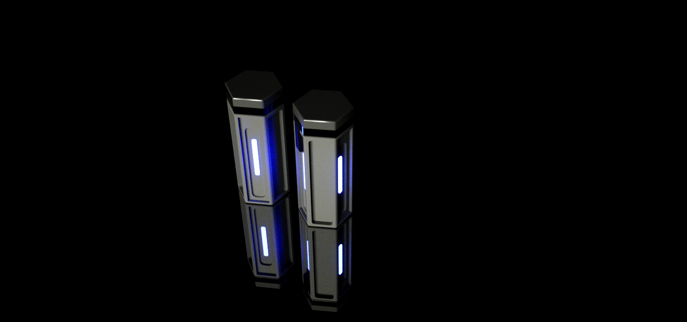 ArtStation - Low poly battery capsule sci fi Low-poly 3D model | Game ...