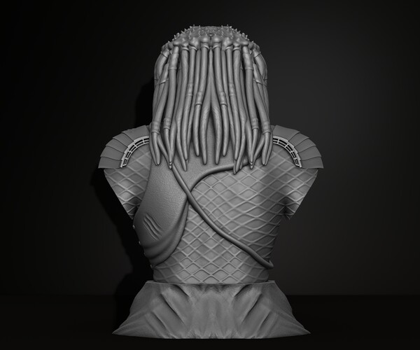 ArtStation - Predator Bust Model File STL for 3D Printer Figurine 3D ...