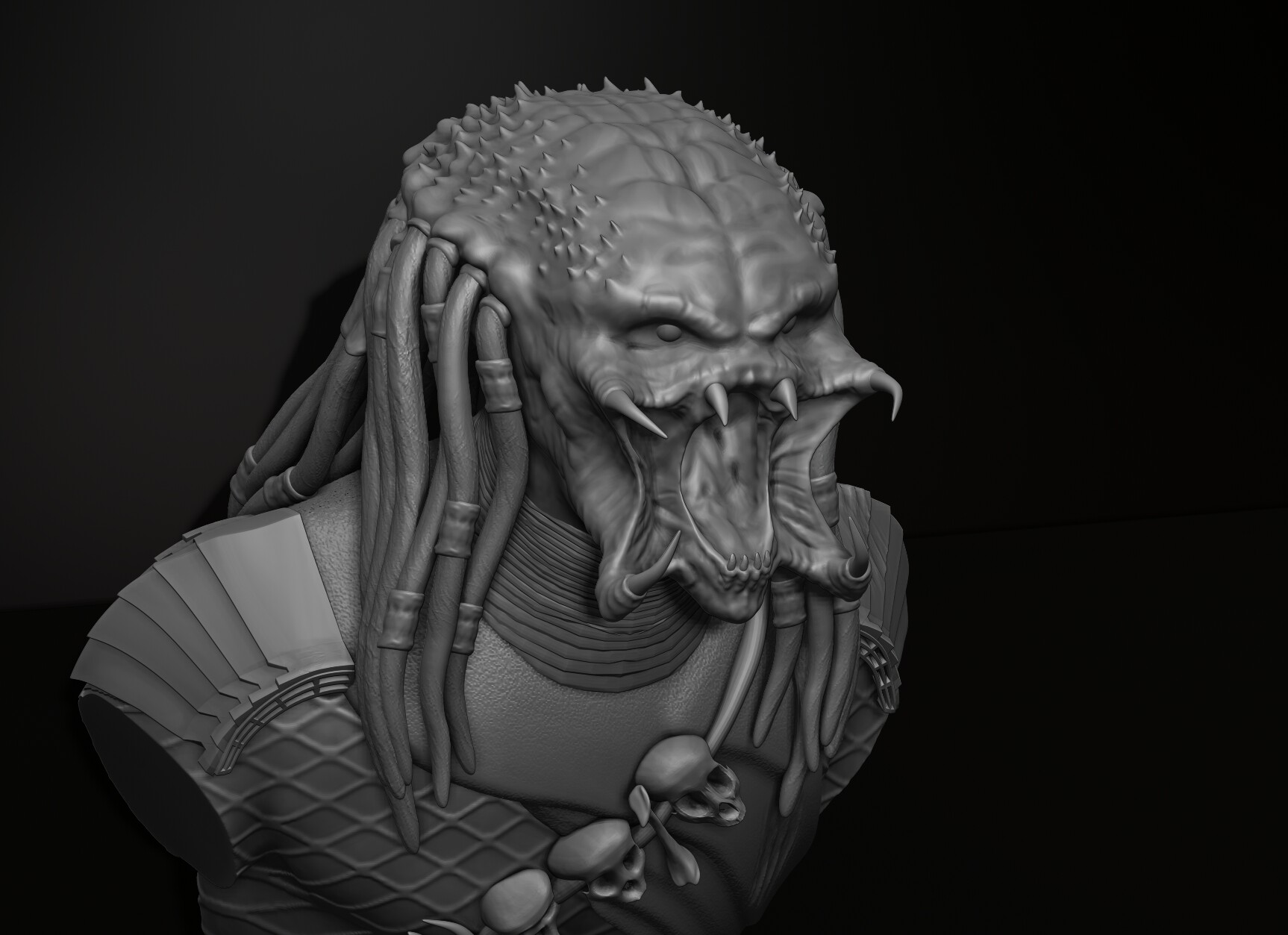 ArtStation - Predator Bust Model File STL for 3D Printer Figurine 3D ...