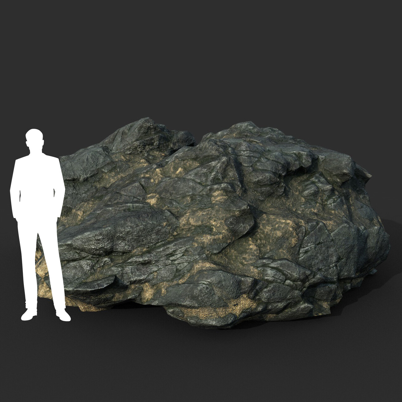 ArtStation - Low poly Black Beach Rock Collection 2 210210 | Game Assets
