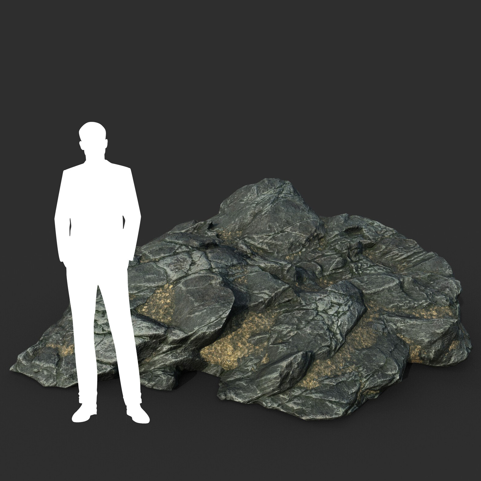 ArtStation - Low poly Black Beach Rock Collection 2 210210 | Game Assets